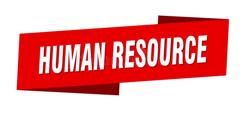 Human Resource Banner Template. Human Resource Ribbon Label Stock ...