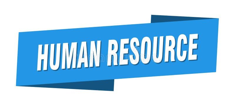 Human Resource Banner Template. Human Resource Ribbon Label Stock ...