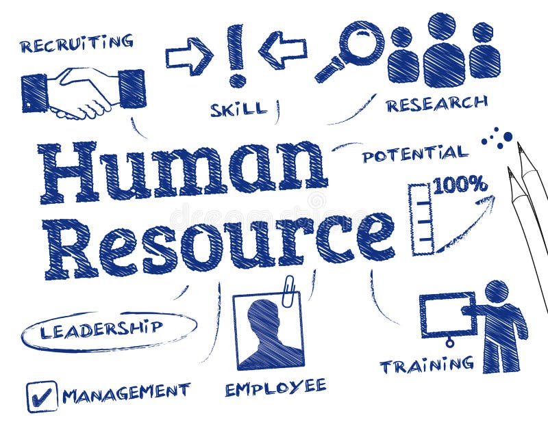 Human Resource Management, HRM Stock Illustration - Illustration of employee, organizations ...