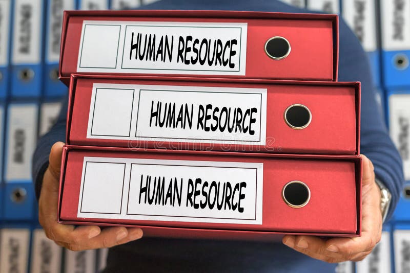 Human Resource Concept Words. Folder Concept. Ring Binders ...