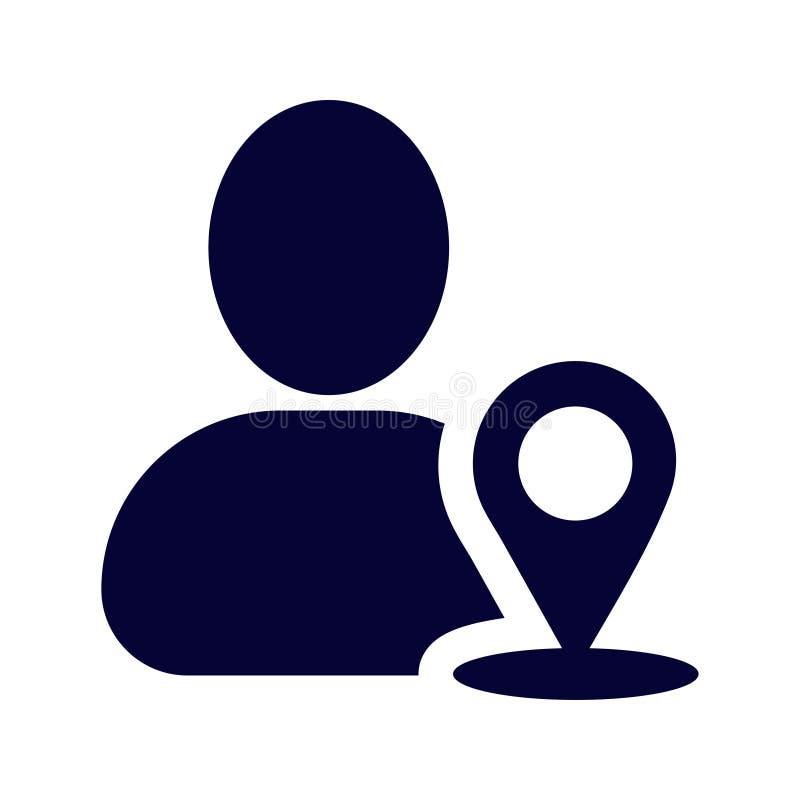 Human Resource Finding Location Icon Stock Vector - Illustration of ...