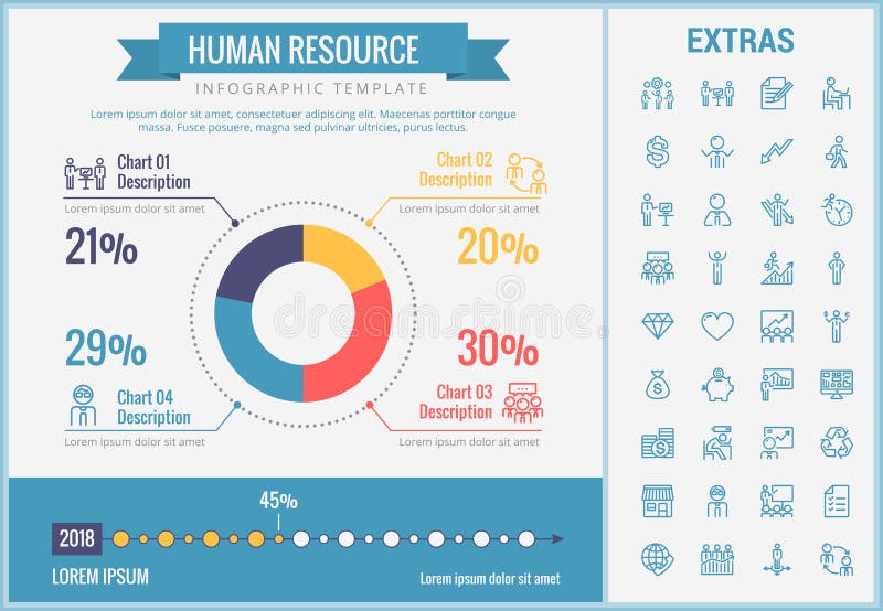 Human Resource Infographic Template and Elements. Stock Vector ...