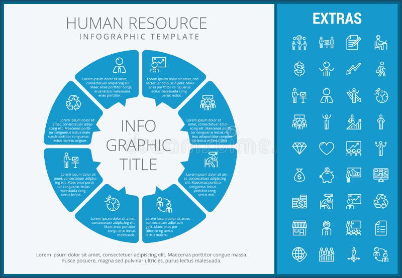 Human Resource Infographic Template and Elements. Stock Vector ...