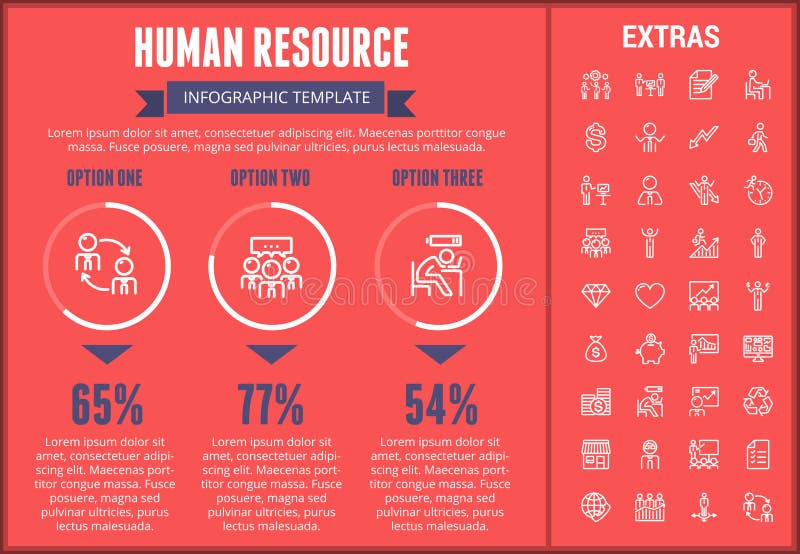 Human Resource Infographic Template and Elements. Stock Vector ...