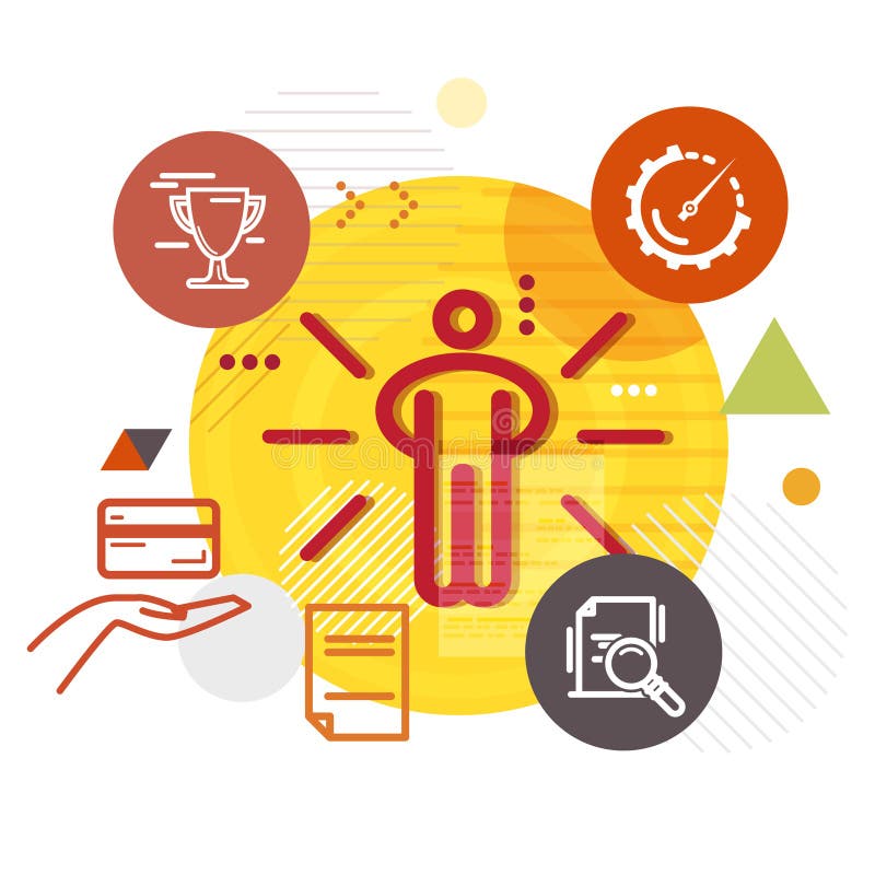 Human Resource Management Abstract - Illustration Stock Vector ...