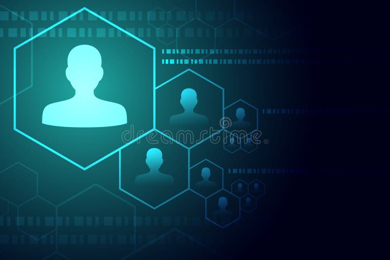 Human Resource Management Abstract Illustration Background, Digital ...