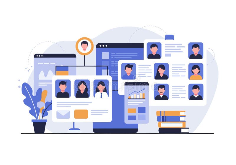 Human Resource Management Clipart Stock Vector - Illustration of ...