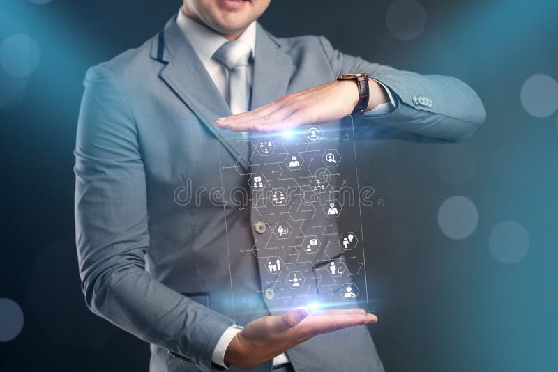 Human Resource Management, HR. Business and Technology Concept. Stock ...