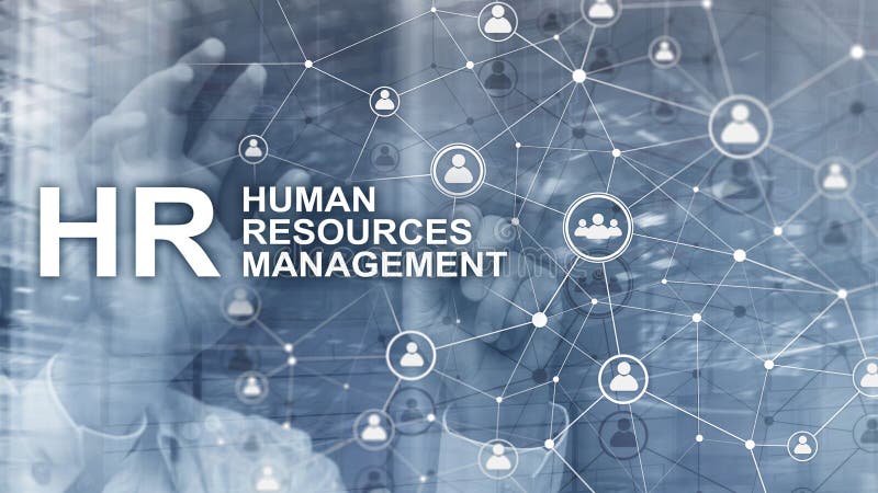 Human Resource Planning Or Business Organisation On A Virtual Dashboard ...
