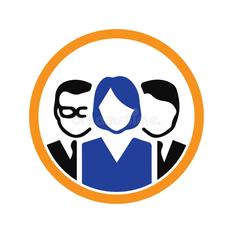 Human Resource Management Icon Stock Vector - Illustration of human ...