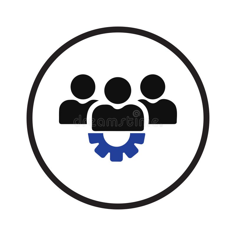 Human Resource Management Icon Stock Vector - Illustration of team ...