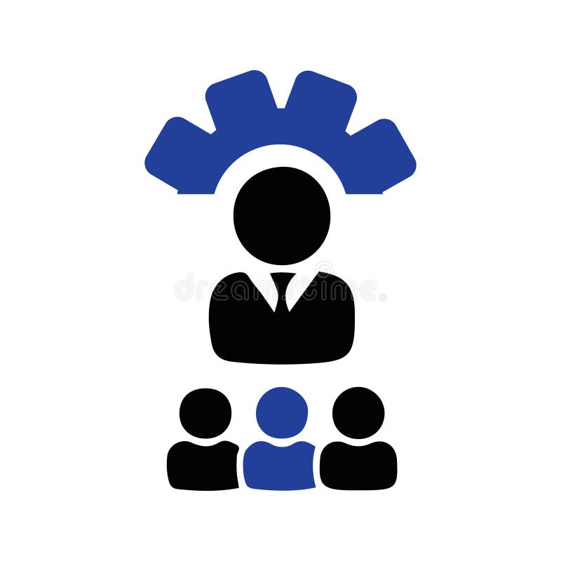 Human Resource Management Icon Stock Vector - Illustration of teamwork ...
