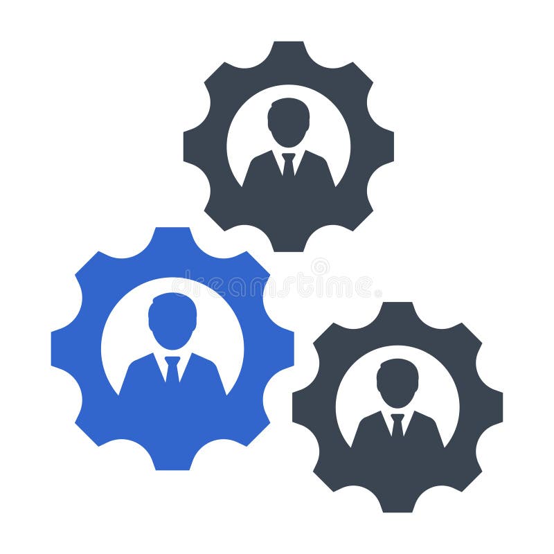 Human Resource Management Icon Stock Vector - Illustration of symbol ...