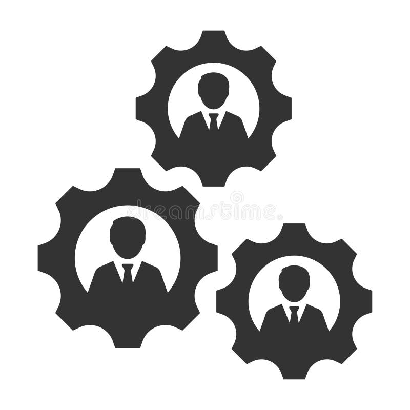 Human Resource Management Icon Stock Vector - Illustration of ...