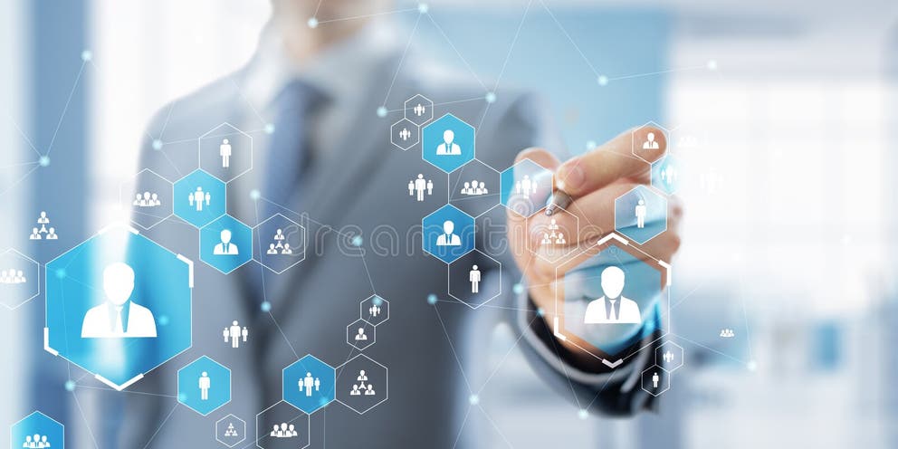 Human Resource Management and Organizational Structure Illustrated on ...