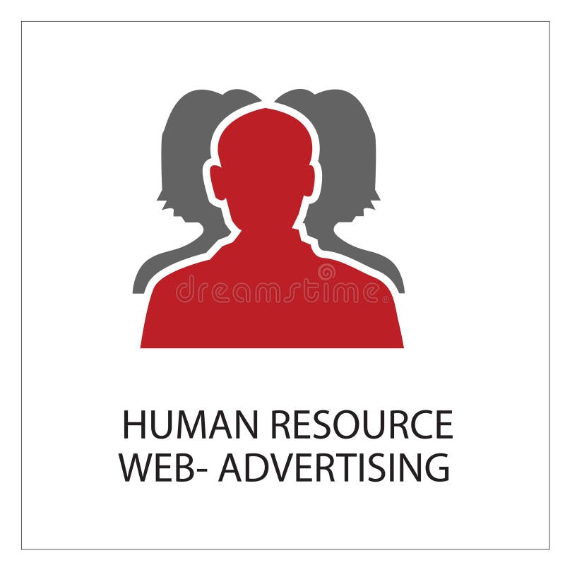 Human Resource Simple Logo Icon Vector Ilustration Stock Vector ...