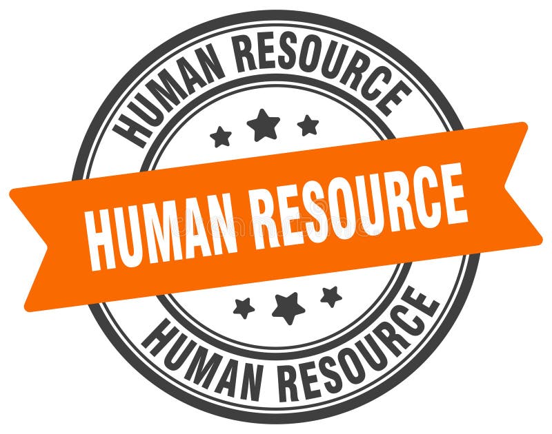 Human Resource Stamp. Human Resource Label on Transparent Background ...