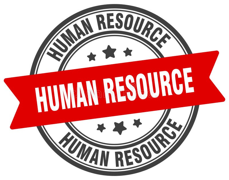 Human Resource Stamp. Human Resource Label on Transparent Background ...