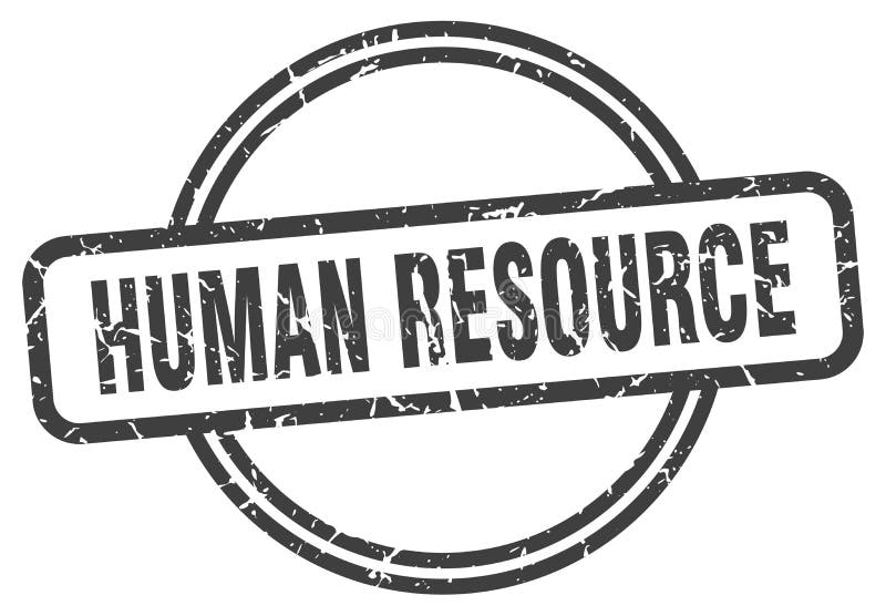 Human Resource Stamp. Human Resource Round Grunge Sign Stock Vector ...