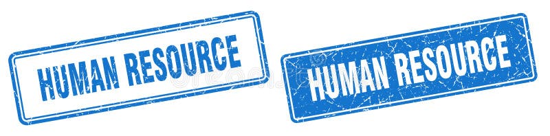 Human Resource Stamp Set. Human Resource Square Grunge Sign Stock ...