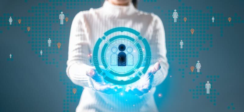 Human Resource Team Utilized CRM and Virtual Planning Tools, Symbolized ...