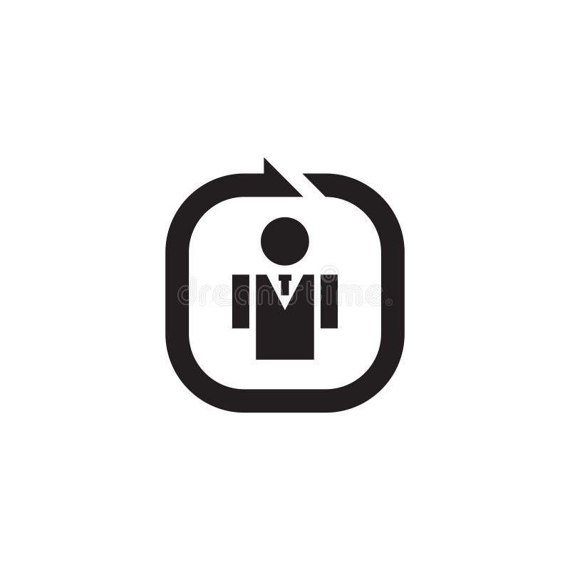 Human Resource Vector Icon Logo Design Stock Vector - Illustration of ...