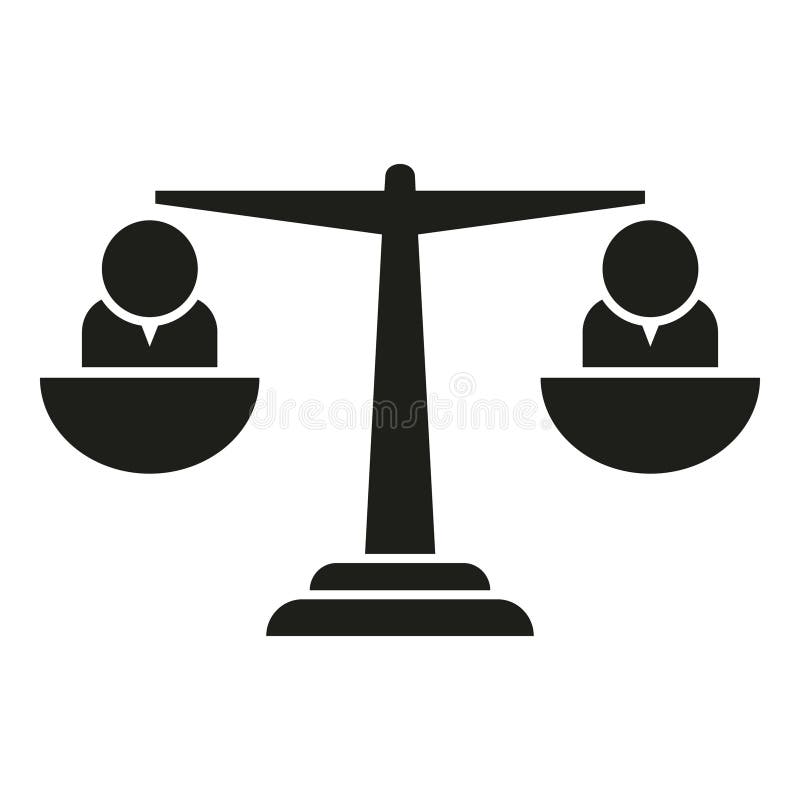 Human Resources Balance Icon Simple Vector. Business Work Stock Vector ...