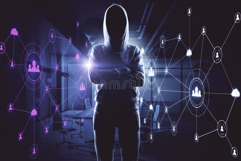 Human Resources Concept with Hacker Stock Photo - Image of information ...