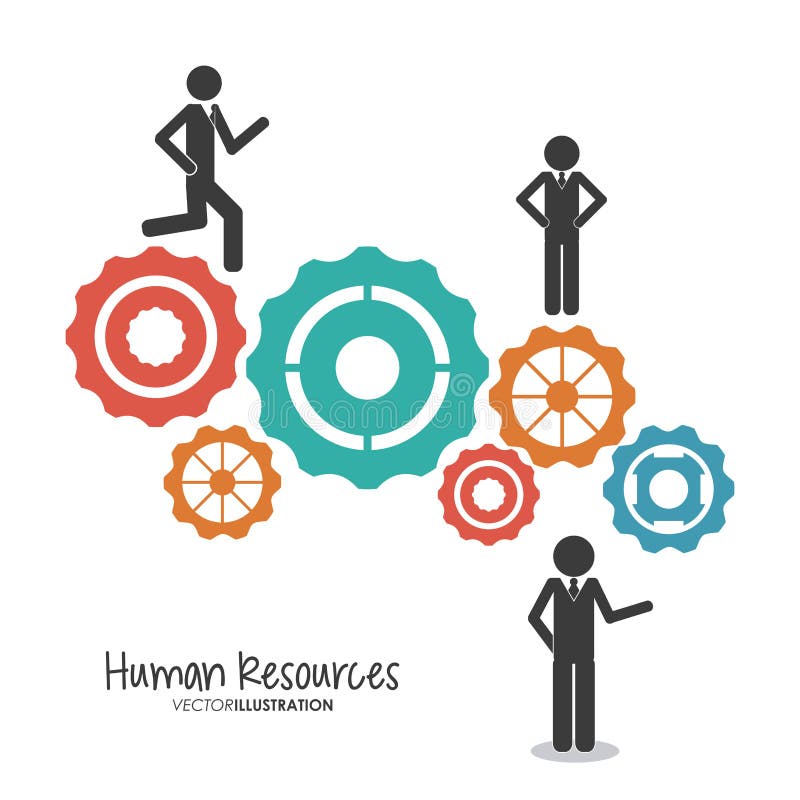 Human Resources Search Design, Vector Illustration Stock Vector ...