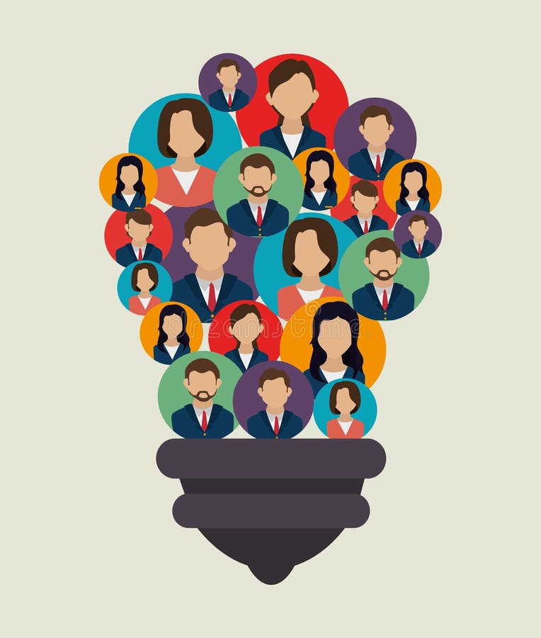 Human resources design. stock vector. Illustration of resources - 58816936