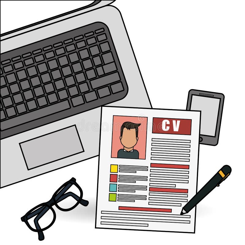 Human Resources Document Design, Vector Illustration Stock Vector ...