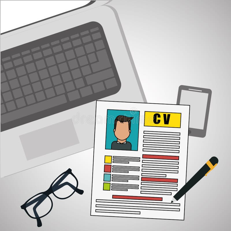 Human Resources Document Design, Vector Illustration Stock Vector ...