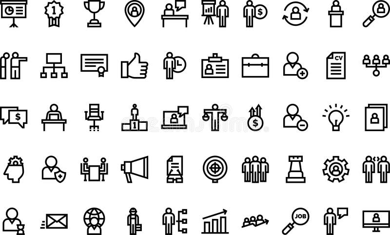 Human-resources High-Quality Vector Icons Collection with Editable ...