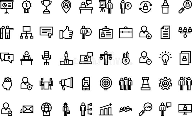 Human-resources High-Quality Vector Icons Collection with Editable ...