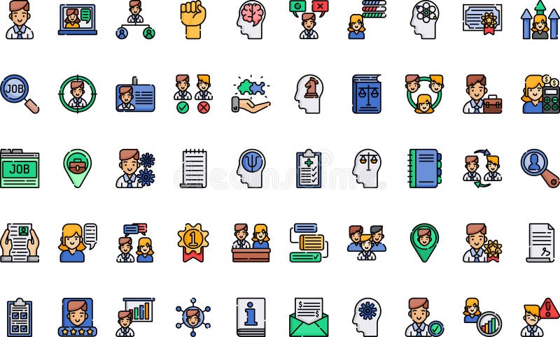 Human-resources High-Quality Vector Icons Collection with Editable ...