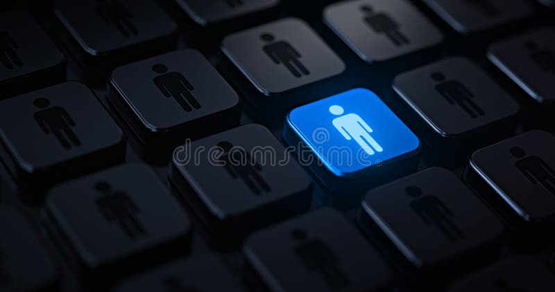 Human Resources HR Icon Symbol. Job and Hiring Concepts Stock Photo ...