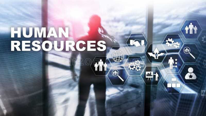 Human Resources HR Management Concept. Human Resources Pool, Customer ...