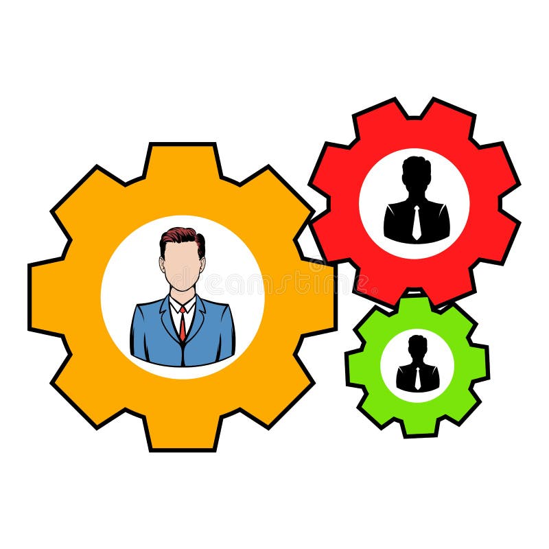 Human Resources Icon, Icon Cartoon Stock Vector - Illustration of adult ...