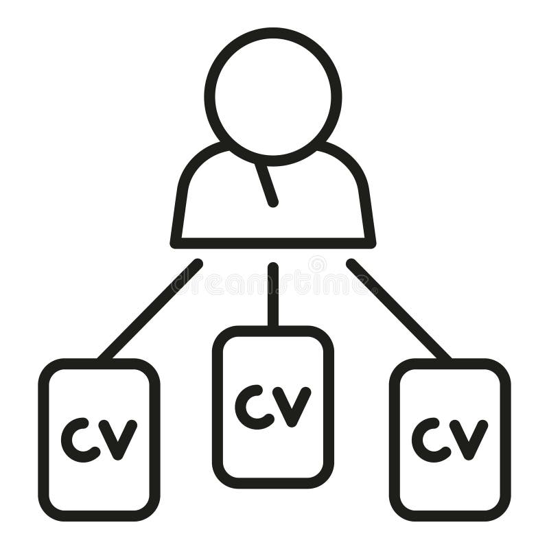 Human Resources Icon Outline Vector. Business Work Stock Vector ...