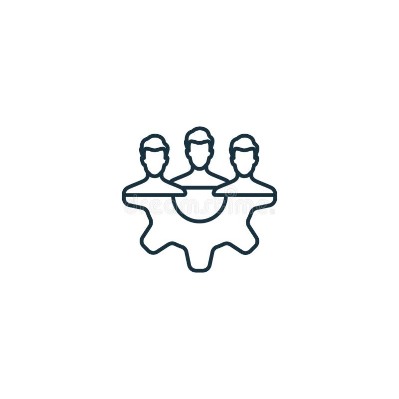 Human Resources Icon. Monochrome Simple Virtual Assistant Icon for ...