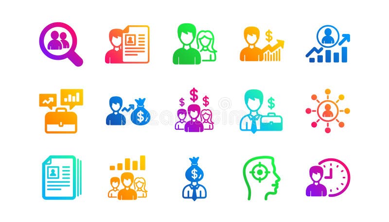 Human Resources Sign Icon. HR Symbol Stock Vector - Illustration of ...