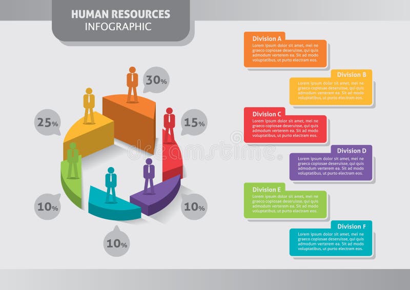 Human Resources Infographic. Vector Illustration Decorative Design ...