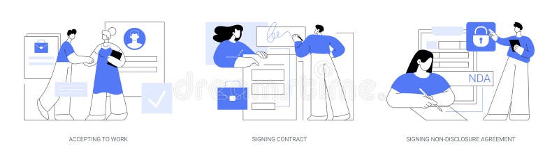 Human Resources Isolated Cartoon Vector Illustrations Se Stock Vector ...