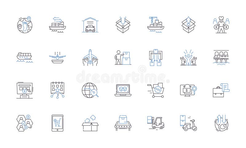 Human Resources Line Icons Collection. Recruitment, Selection ...