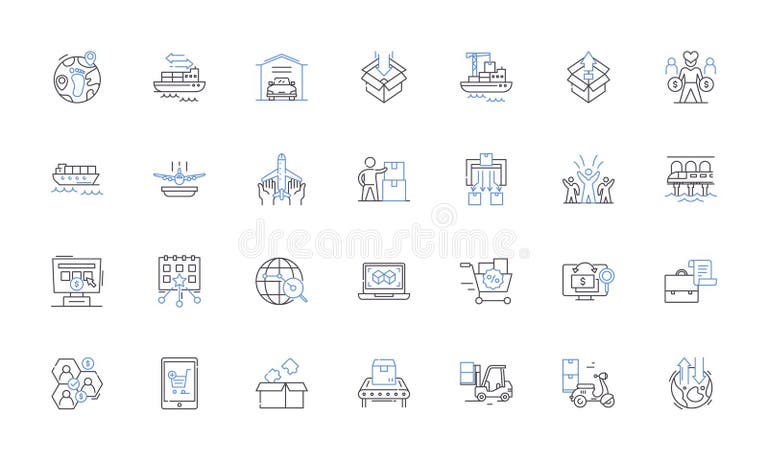 Human Resources Line Icons Collection. Recruitment, Selection ...