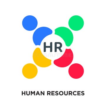 Human Resources Logo Isolated on White Background for Your Web Stock ...