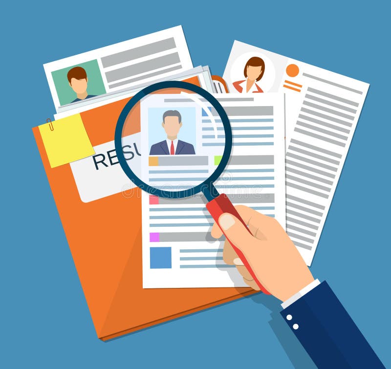 Human Resources Management Concept, Stock Vector - Illustration of hand ...