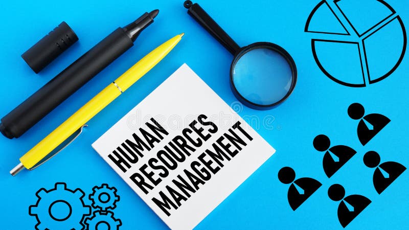 Human Resources Management HRM is Shown Using the Text Stock Photo ...