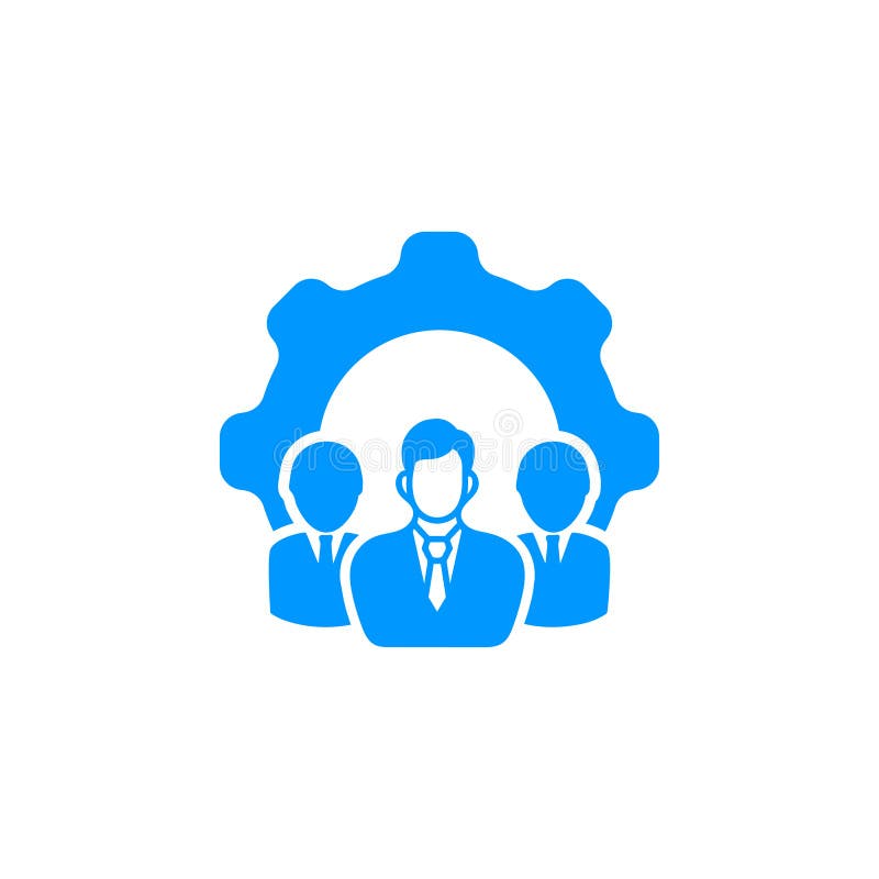 Human Resources Management Icon Stock Vector - Illustration of group ...
