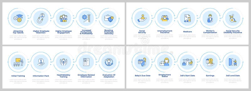 Human Resources Management Infographics Set Stock Illustration ...